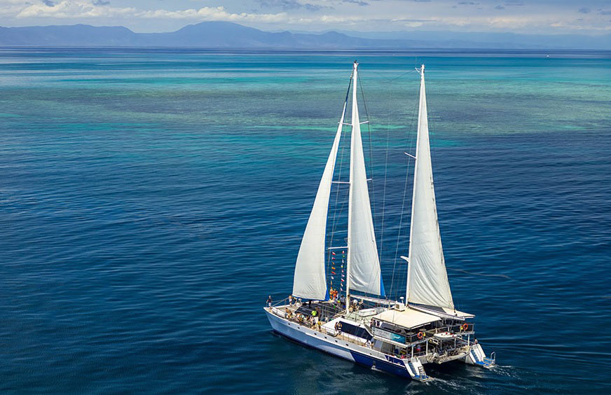Ocean Spirit Sailing Catamaran Cruise to Michaelmas Cay